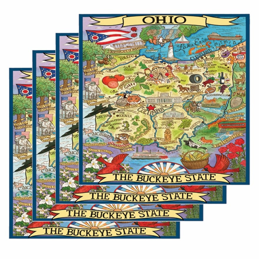 Ohio Coaster Set – Statehouse Museum Shop